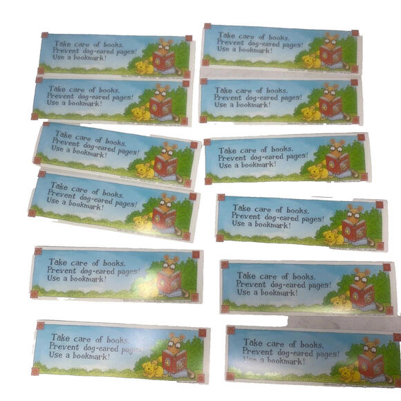 Other | Vintage Arthur Pbs Bookmarks 12 Count Take Care Of Books ...